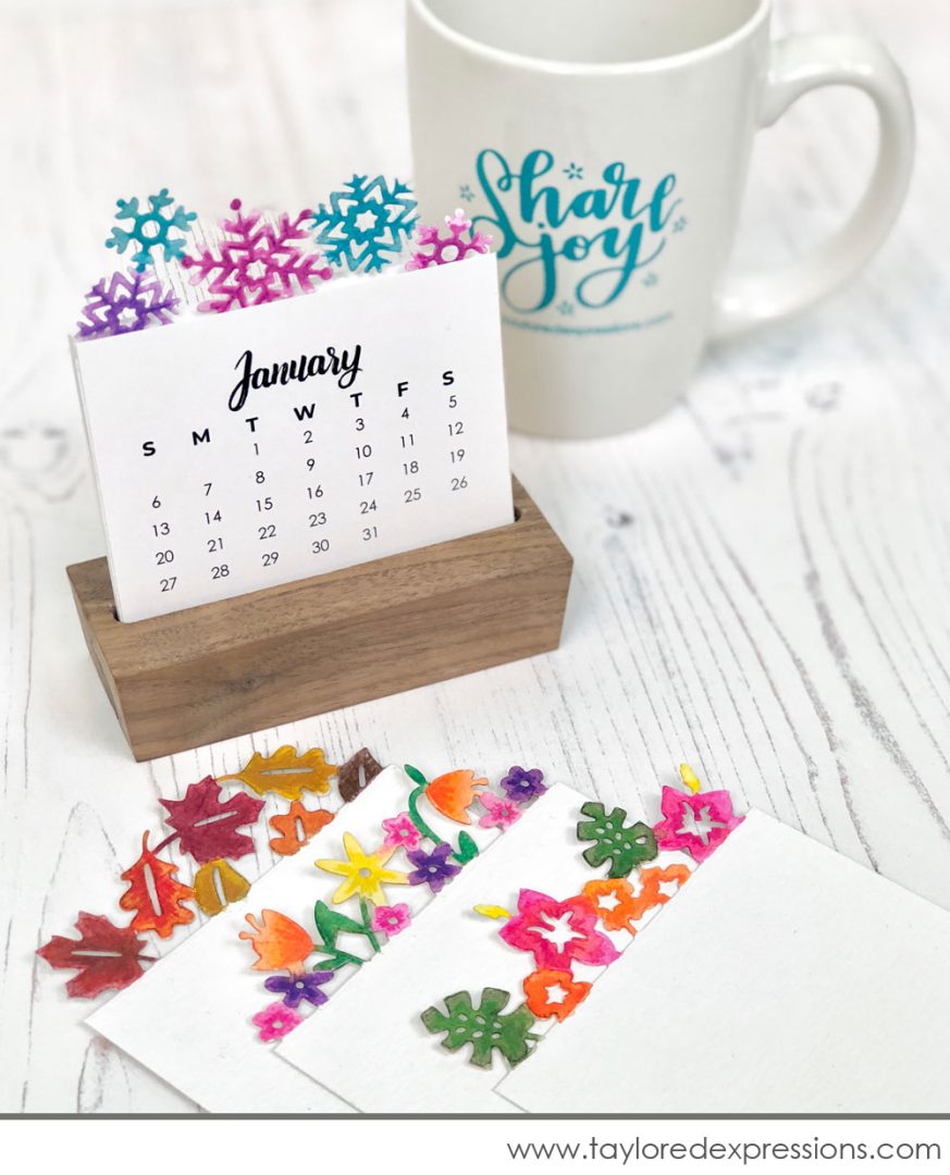 Calendar Crafting – Mini Desk & 5×7 | Taylored Expressions Blog
