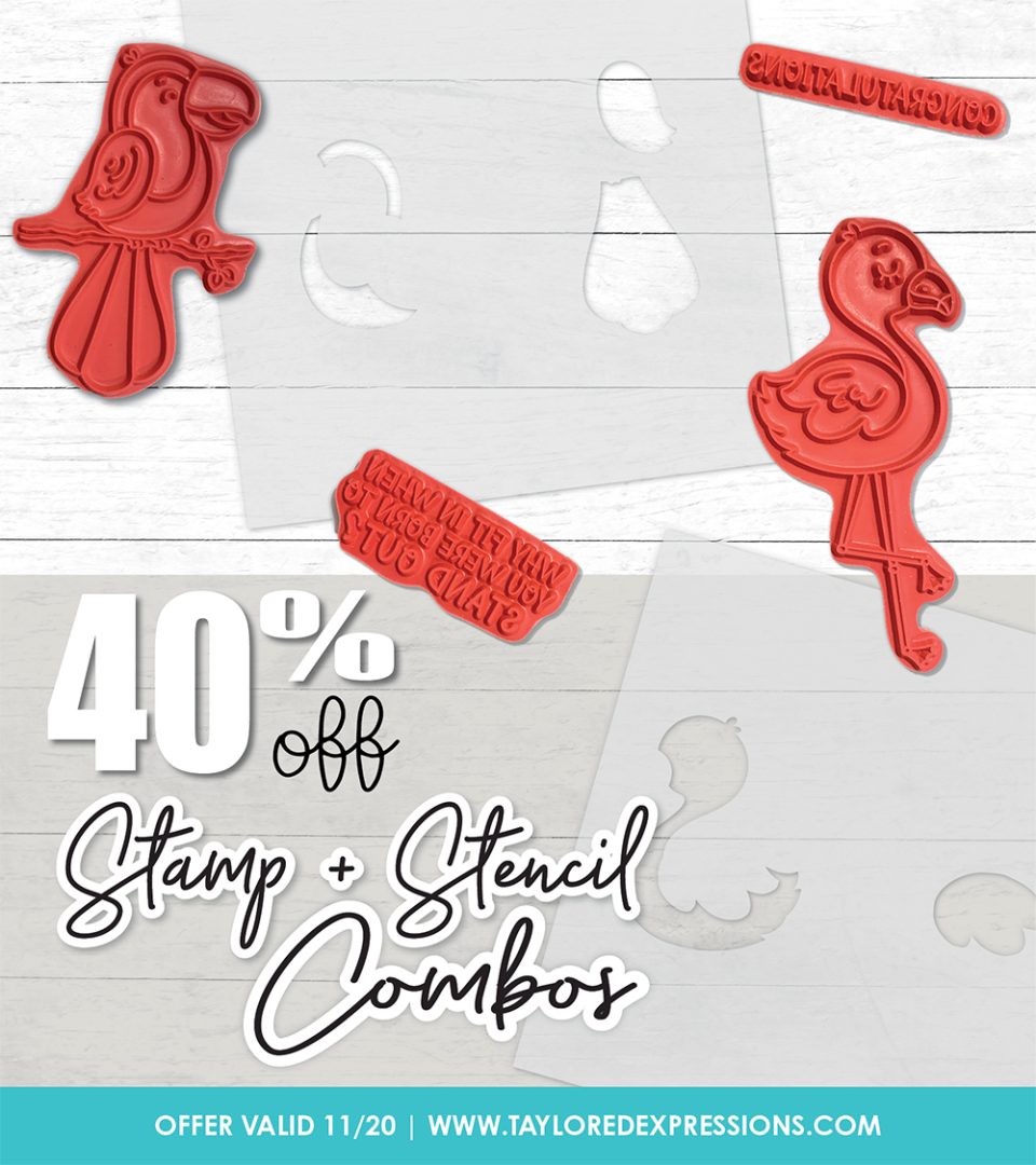TE’s Season of Crafting – 40% off Stamp & Stencil Combo Sets ...