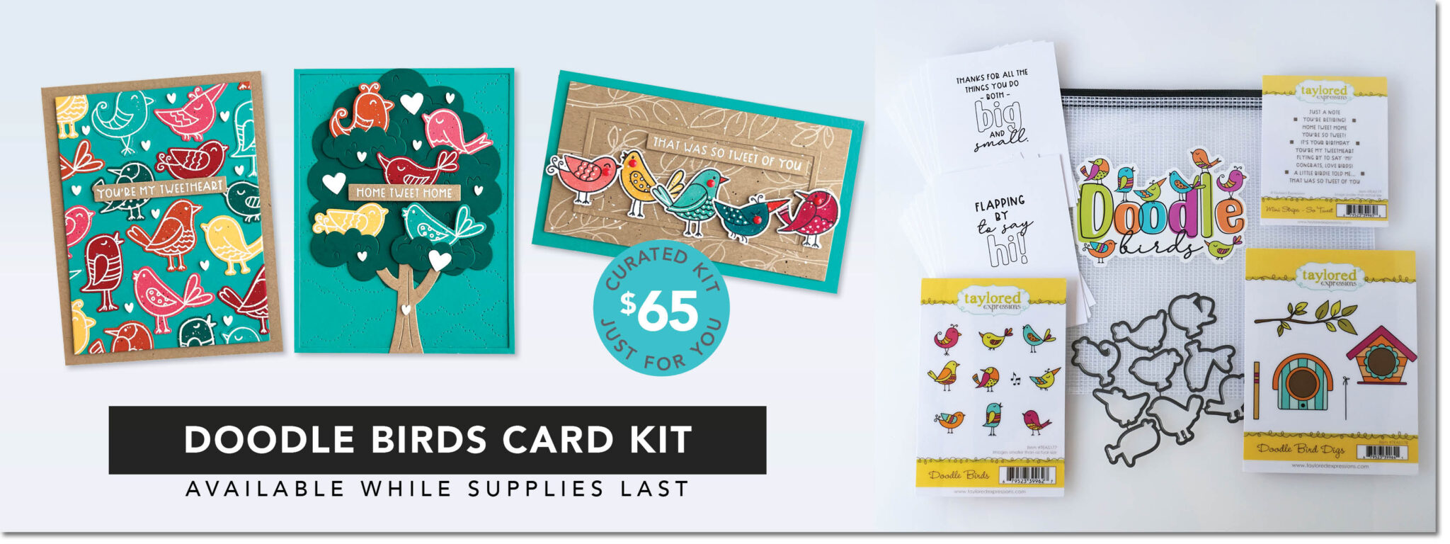 Welcome the Doodle Birds: Our NEW Cardmaking Kit Has Landed! | Taylored ...